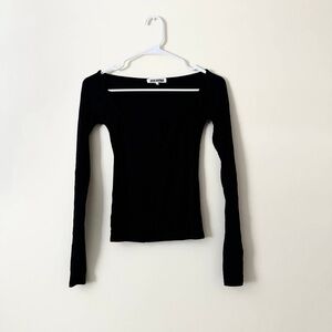 Joah Brown | Tops | Joah Brown Classic Black Long Sleeve Tee | Poshmark